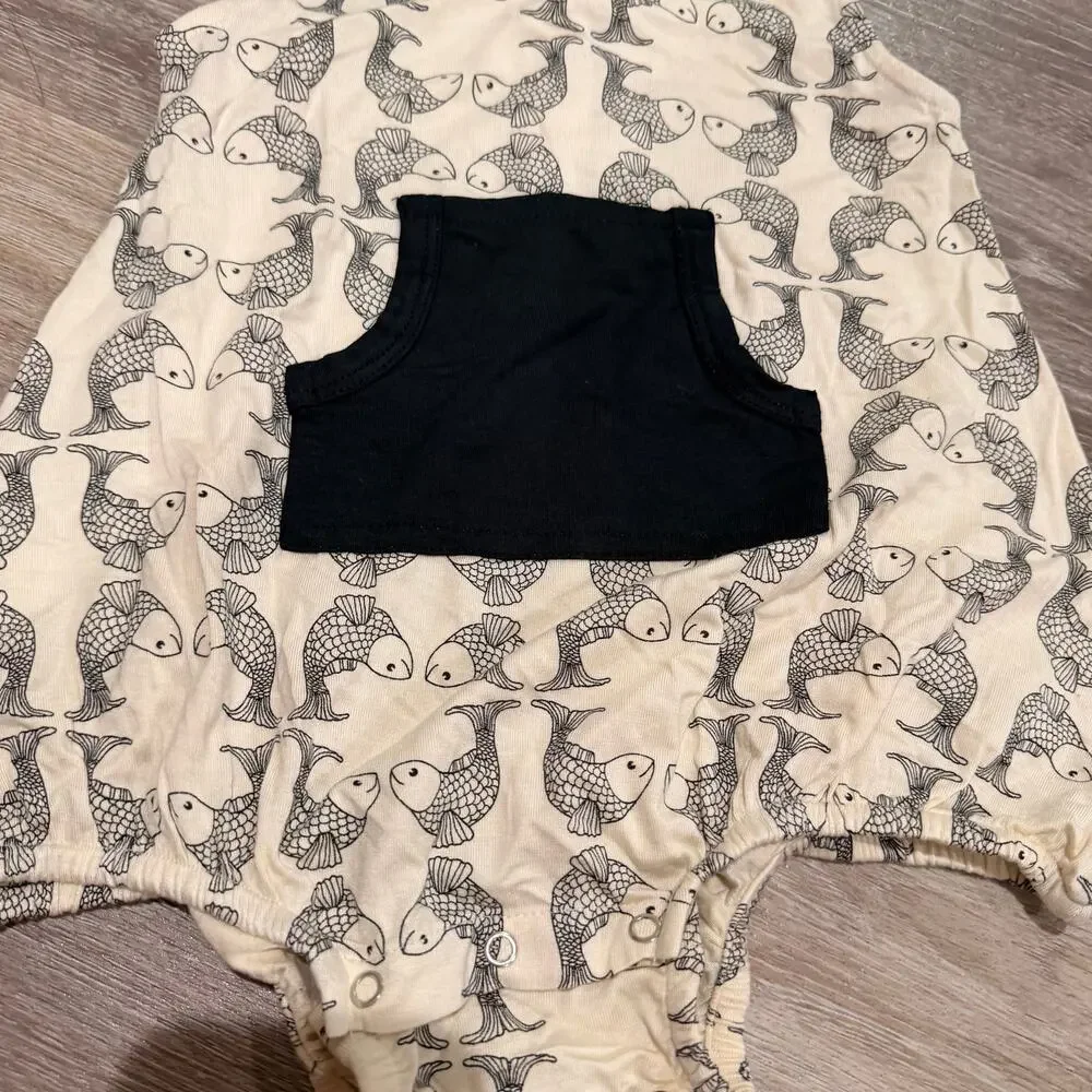 kate quinn | One Pieces | Kate Quinn 2t Black And White Fish One Piece ...